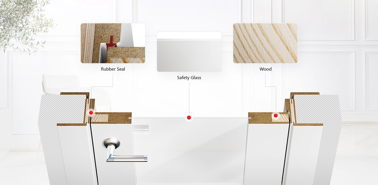 Slab Door Moderna Infinity La Luce - Bleached Oak: Premium Quality ...