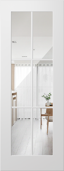 Slab Door Elgar Wood 1 CG - Smooth White: Premium Quality | Almes Doors