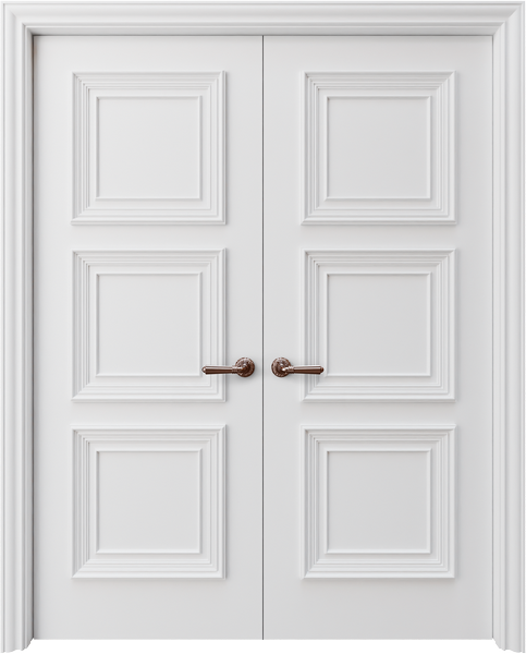 Double Swing Door Palladio Prima Solid - White: Premium Quality | Almes ...