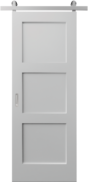 Barn Door Shaker Style Craftsman 3 Eq Panel - Primed: Premium Quality ...