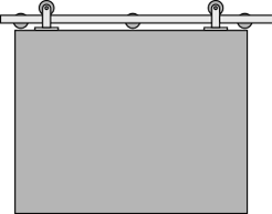 Palladio Uno Mirror - White Gold Patina AL201107-BA | Almes Doors